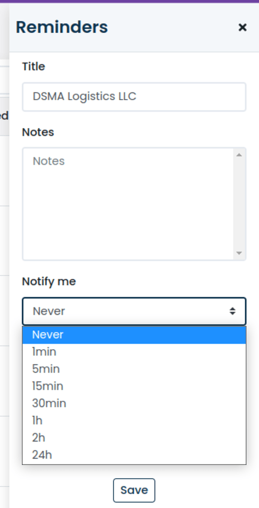 How can I modify the reminder time dropdown - 🧩 Low-Code Development - Corteza