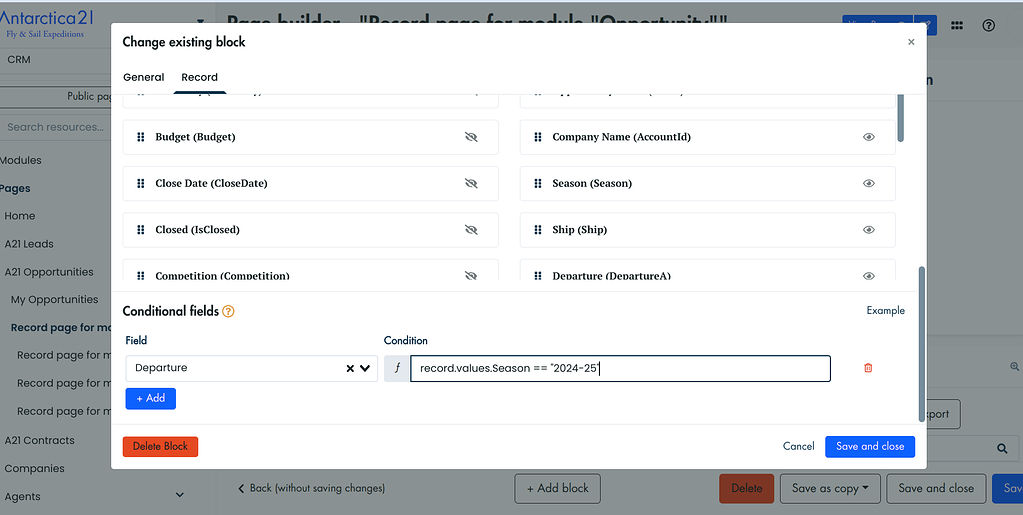 How to compare the value in a Record Selector field - 🧩 Low-Code Development - Corteza