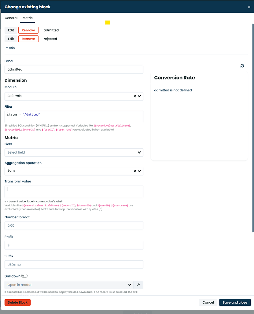 Conversion Rate - Metric - 🧩 Low-Code Development - Corteza